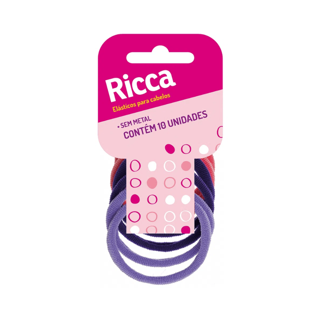 Elastico Basics Colors Sem Metal Ricca 10 Un - Carla Zucoloto Beauty